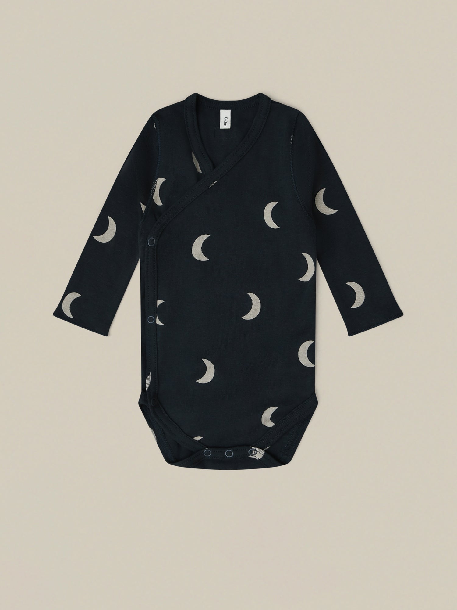 Charcoal Midnight Wrap Bodysuit | Organic Zoo