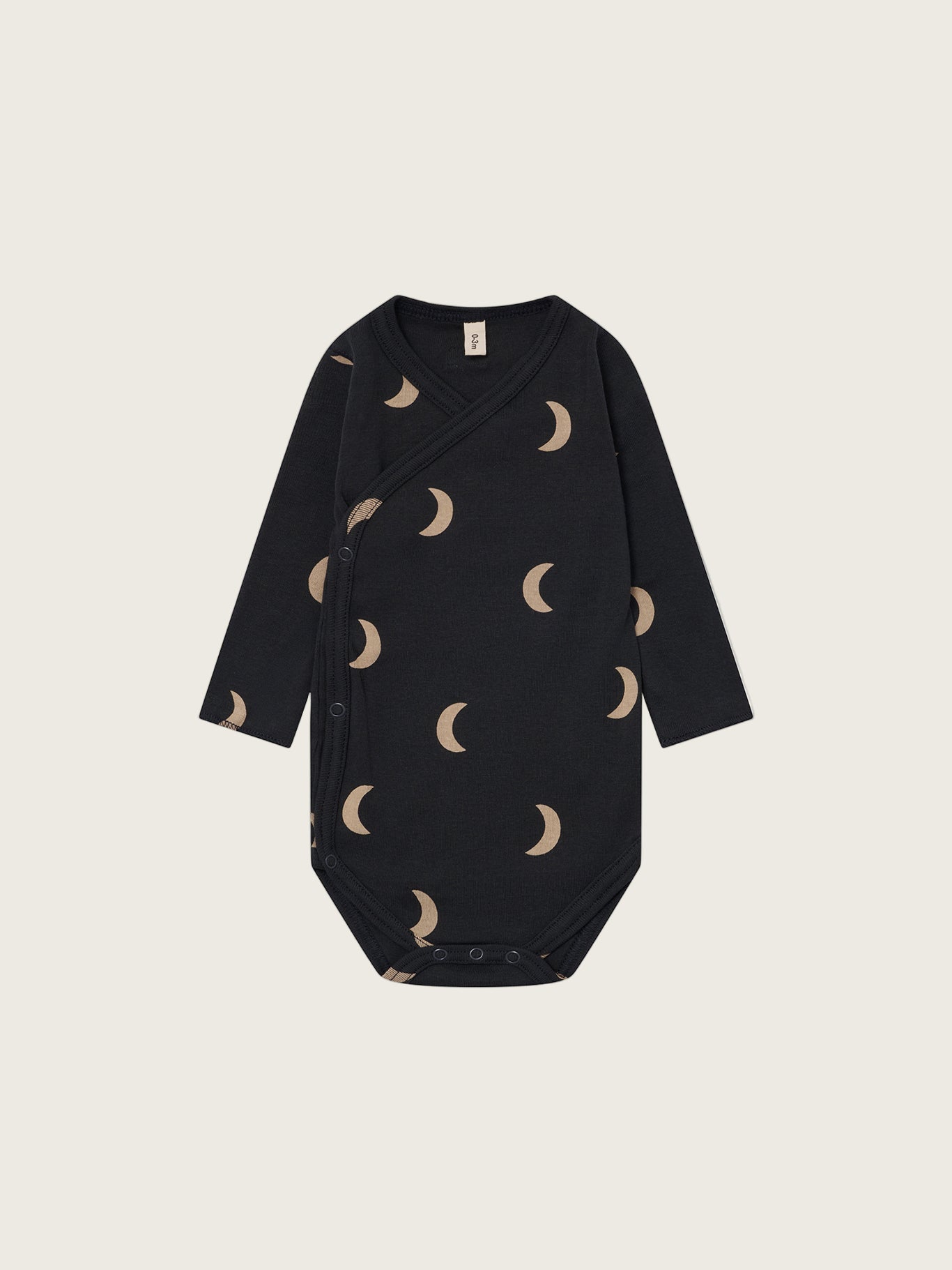 Charcoal Midnight Wrap Bodysuit | Organic Zoo