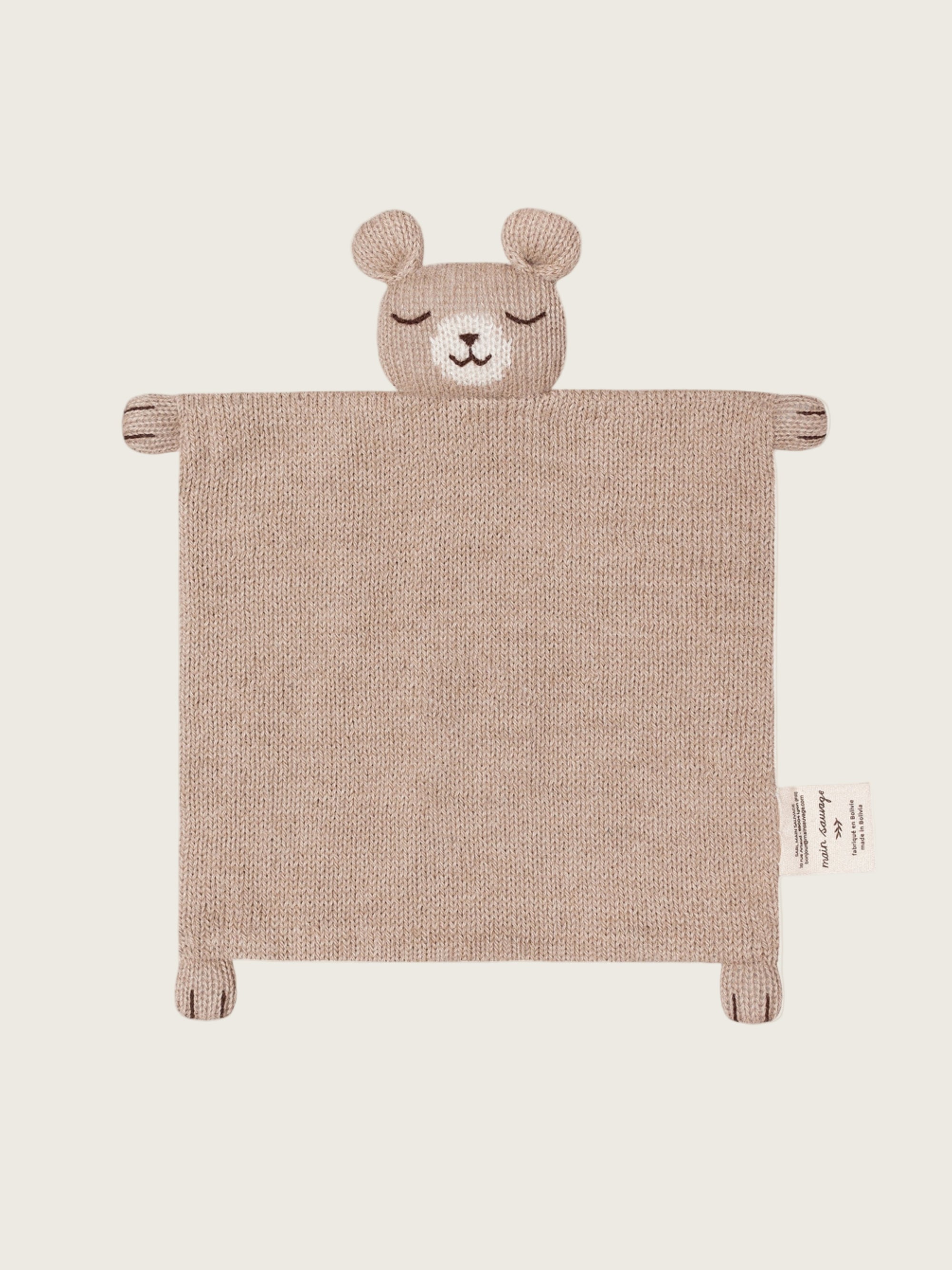 Knit Cuddle Cloth - Teddy Sand | Organic Zoo