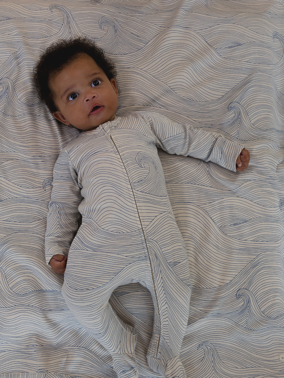 Seascape Zip Sleepsuit | Organic Zoo